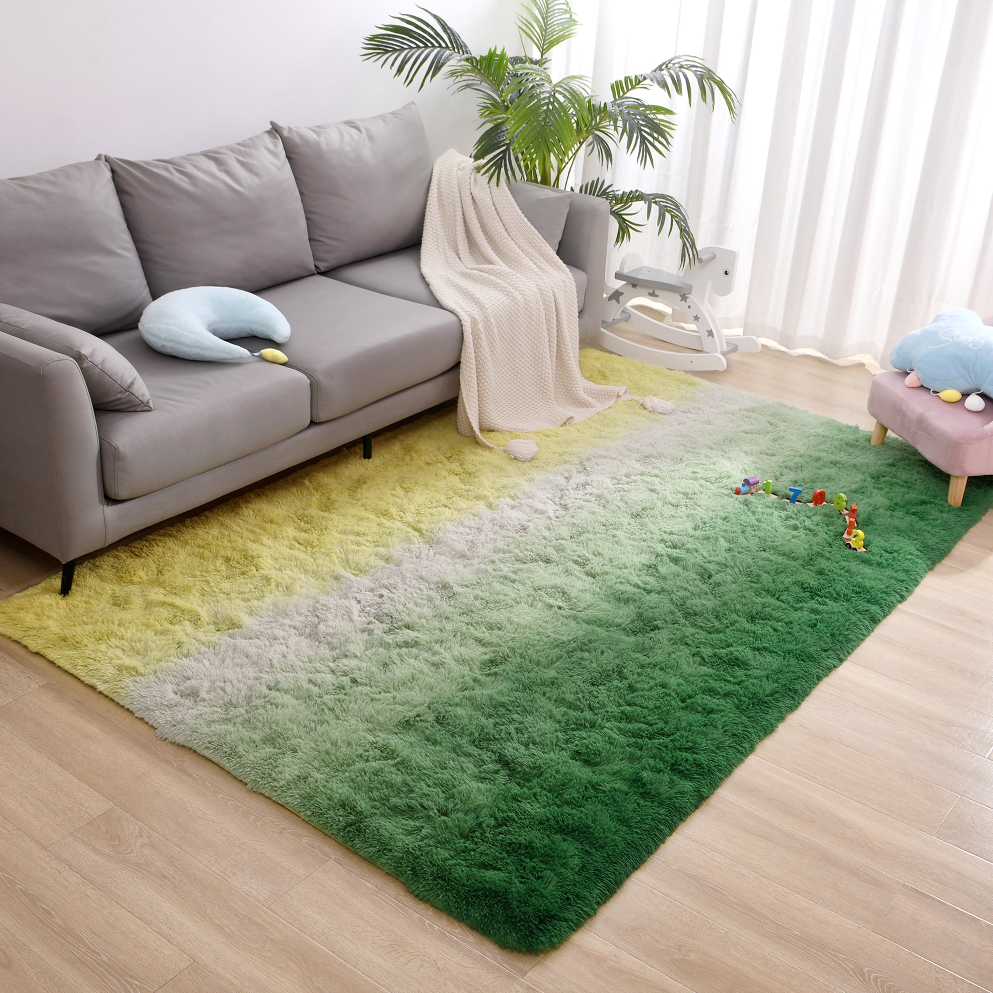 Noahas Fluffy Area Rugs, Super Soft Shaggy Rug Fuzzy Long Fur Carpets ...
