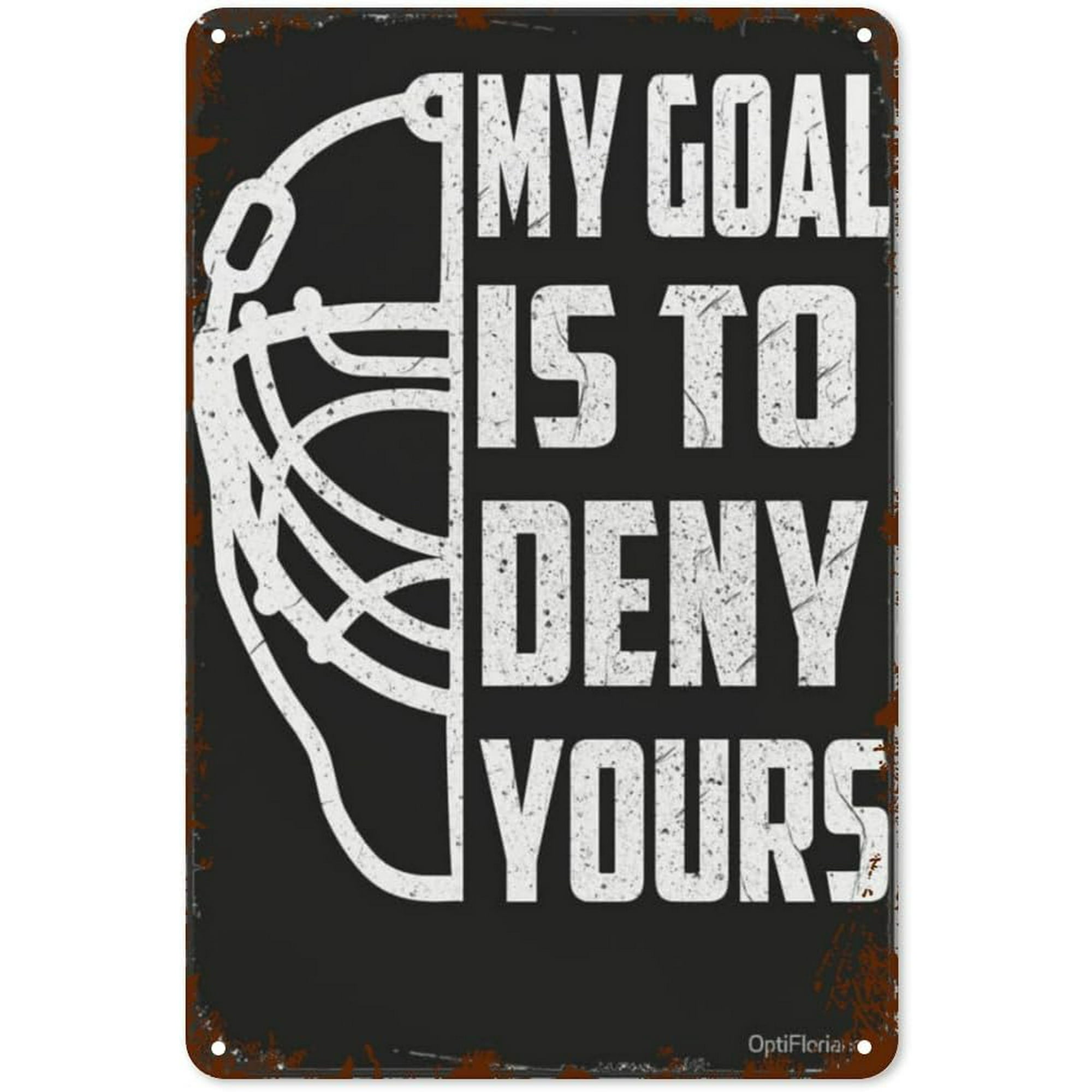 Click here for Aocisuki Wall Decorations Hockey Goalie My Goal Is... prices