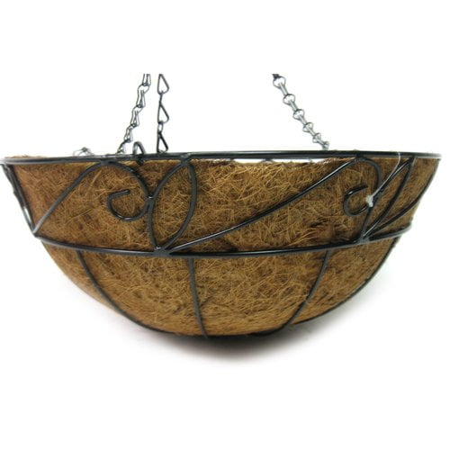 Mainstays 14" Metal Coco Hanging Basket - Walmart.com