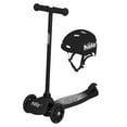 HALO Rise Above 3 Wheel Scooter & Helmet - Black - Walmart.com