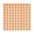 Number Stickers 1 to 100 Peel and Stick Labels for Mailbox Laptop ...