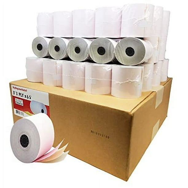 Star SP700 Kitchen Printer Paper (1 Case) 3-ply 3" inch 65' Feet White ...