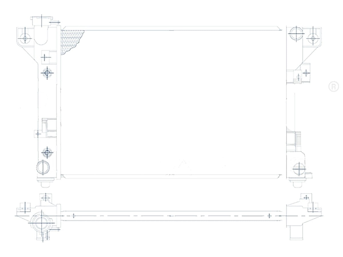 Radiador De Agua Daytona 1991 A 1993 Chrysler L4 2.2L Aut Soldado Polar ...