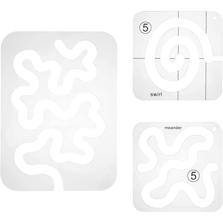 Meander Quilting Templates Acrylic DIY Quilting Frames Quilting Rulers ...