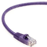 InstallerParts Ethernet Cable CAT5E Cable UTP Booted 100 FT - Purple ...