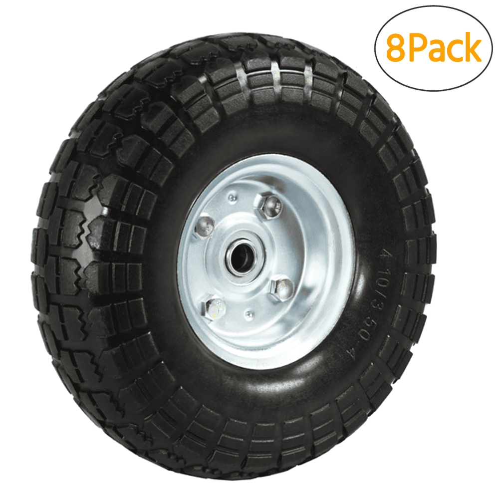 Yaheetech 8pcs 10'' Garden Sack Truck Trolley Cart Wheel Tire Tyre ...
