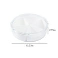 Latrodar Plastic Divided Serving Tray With Lids, Snack Fruit Trayfood ...