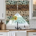Animal Paw Print Swag Curtain Valance for Window 2 Panels Dog Claws ...
