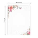 Great Papers! Boho Spirit 8.5" x 11" Letterhead, 80 Sheets, Cute ...