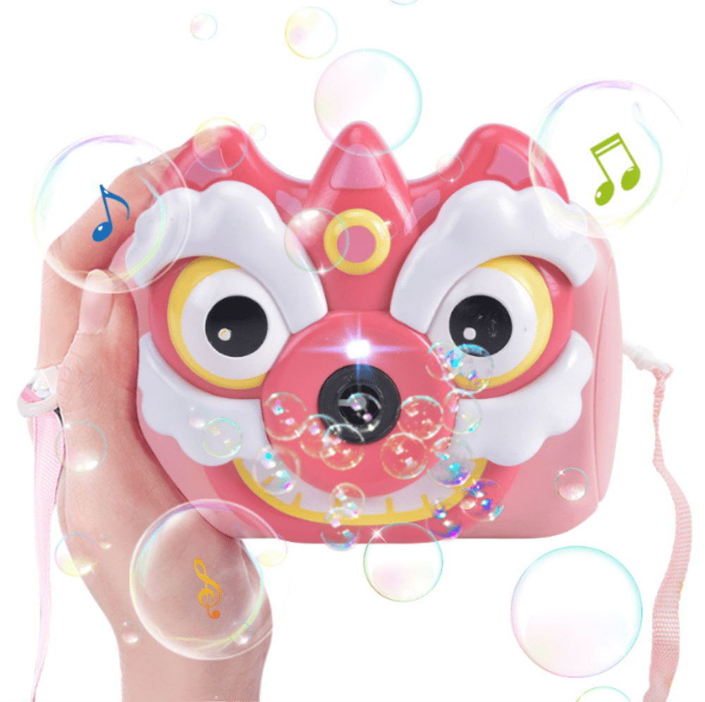 Bubble Machine Kids Handheld Automatic Bubble Camera with Bubble ...