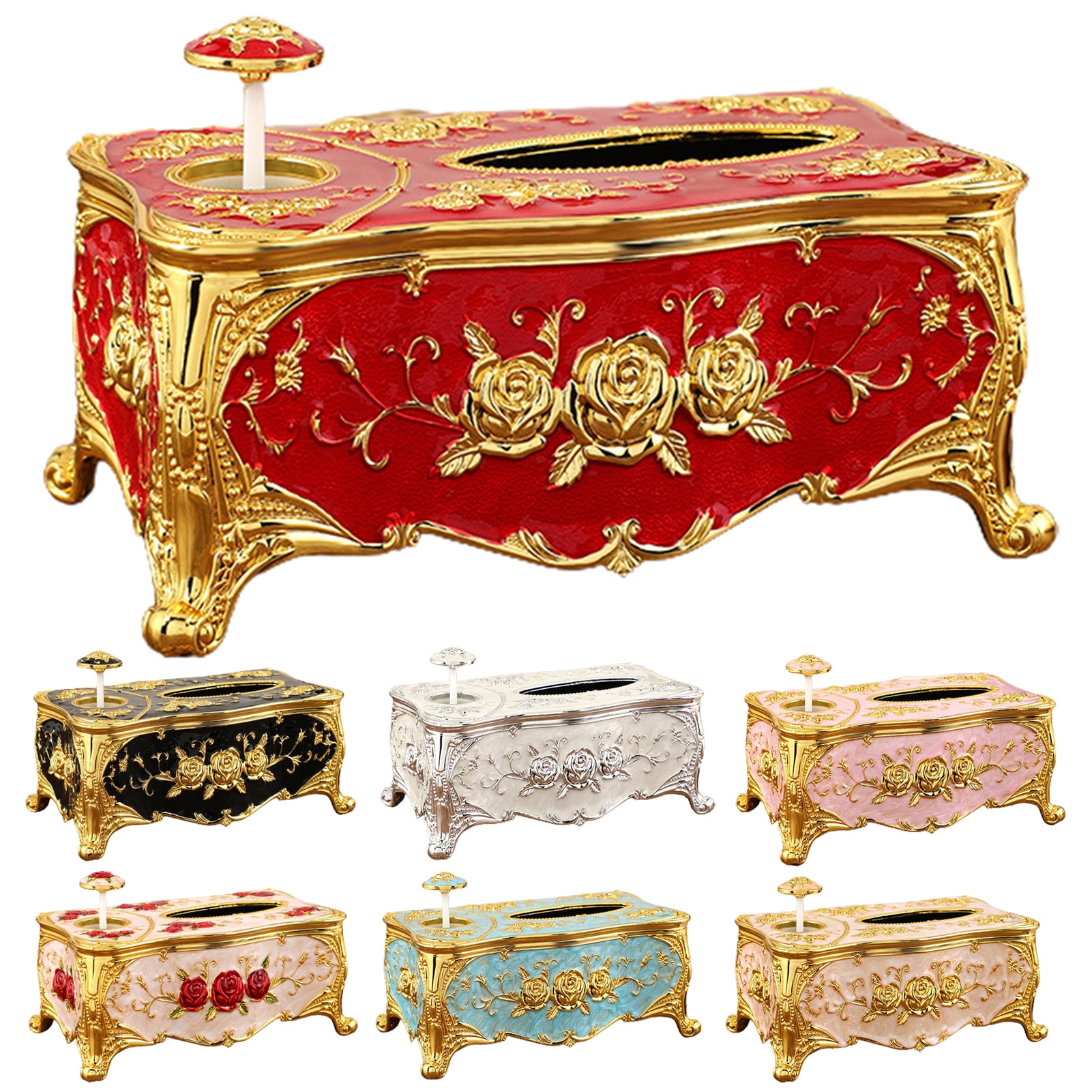 Travelwant Luxurious Rose Tissue Box Acrylic Holder Cover Luxurious ...