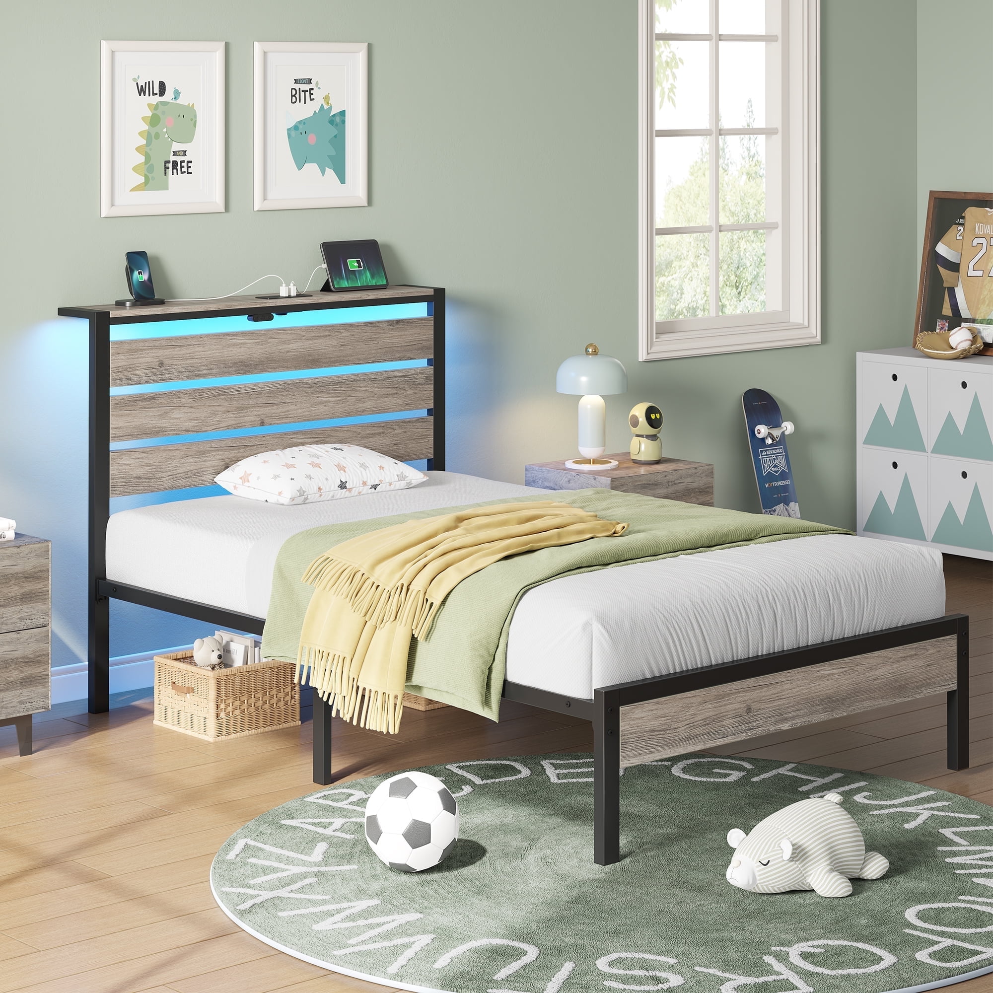 Click here for Greenstell Twin Size Platform Bed Frame With Stora... prices