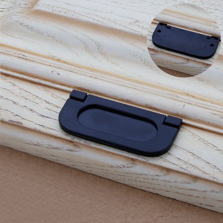 Bean Modern Wall Mounted Dark Flip Drawer Handle American Flip Handle ...