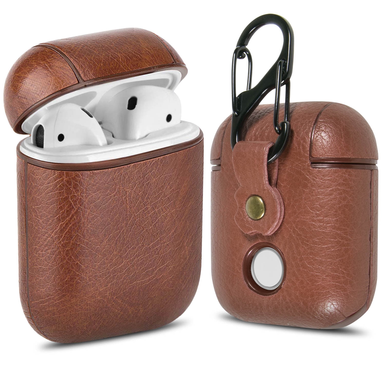 Corelife Leather AirPods Case Cover with Keychain Clip, CoreLife ...