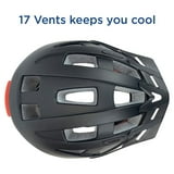 Zefal Universal Dial Fit Light-Up Bike Helmet with LED Light and Visor ...