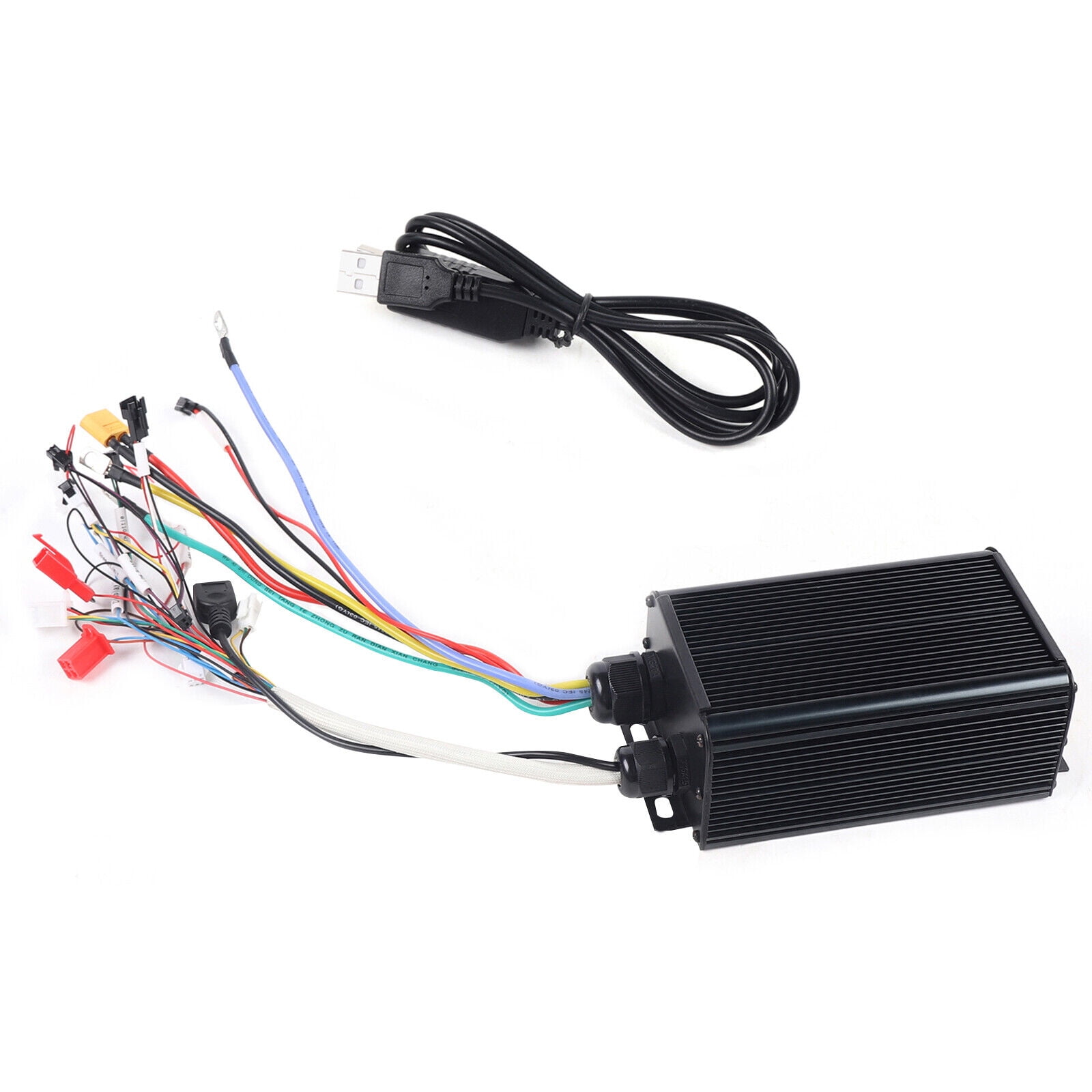 FETCOI 45A 48-72V 1000W-2000W Sine Wave Sabvoton Controller for Electric Bicycle EBike - Walmart.com