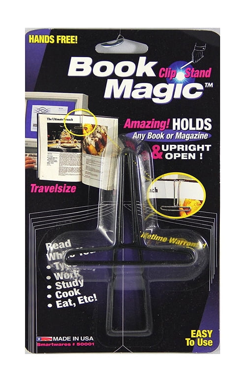 Book Magic Book Clip & Stand (Black) - Walmart.com