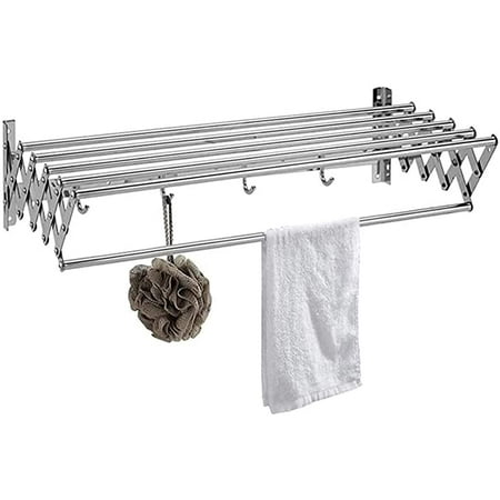 Wall Mounted Drying Racks for Laundry Room Accordion Expandable ...