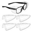 Safe Handler Duarte Clear Safety Glasses Over Glasses for Men and Women ...