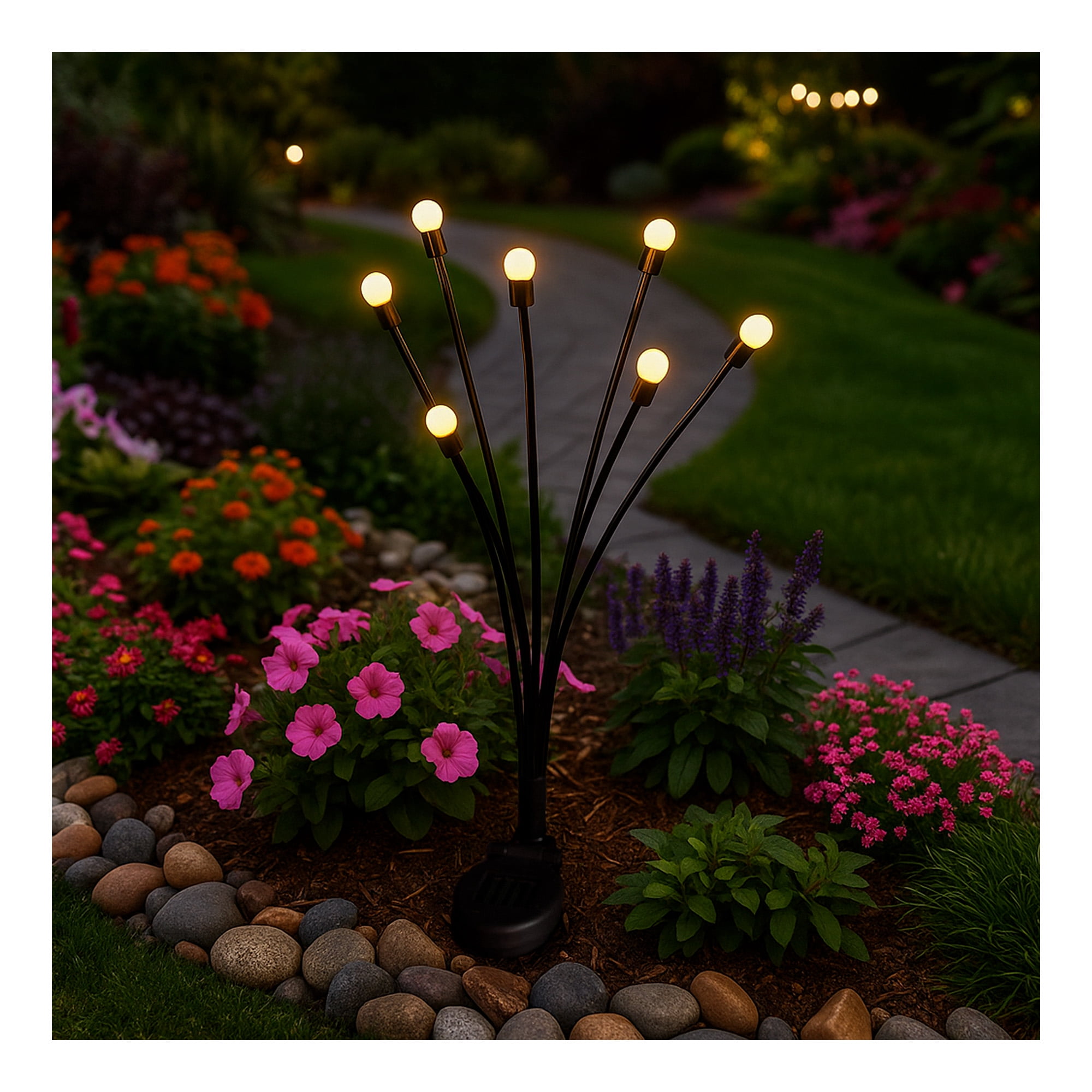 Click here for Mainstays Solar Led Fireflies Stake Light - Warm W... prices