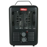 Hyper Tough 1500W Utility Space Heater, Fan-Forced Type, Indoor, Black ...