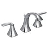 Moen Voss Chrome Two-Handle Bathroom Faucet, Adjustable Handles, ADA ...