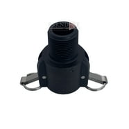 Banjo 200D Polypropylene Cam & Groove Fitting, 2" Female Coupler x NPT ...