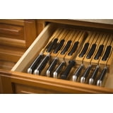 In-Drawer Bamboo Knife Block Holds 16 Knives (Not Included) Without ...