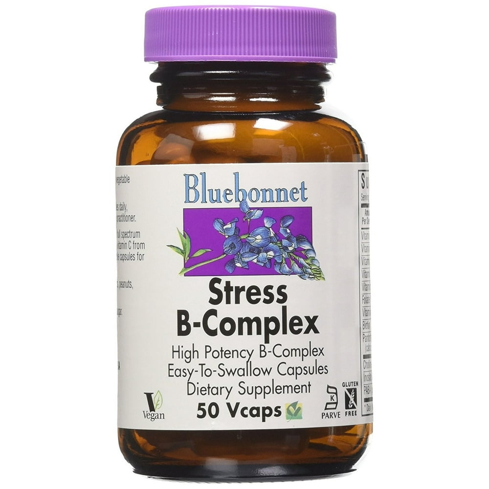 Bluebonnet Stress B-Complex, 50 Ct - Walmart.com - Walmart.com