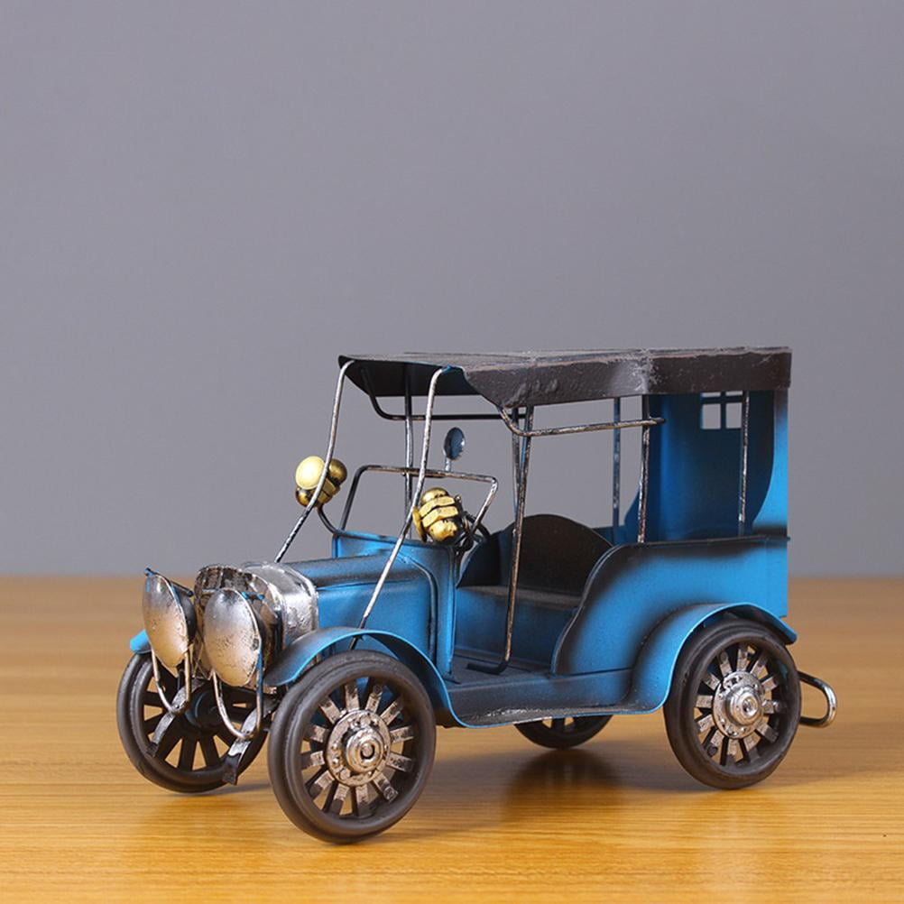 Worallymy Retro Nostalgic Metal Crafts Car Models Ornaments Creative ...