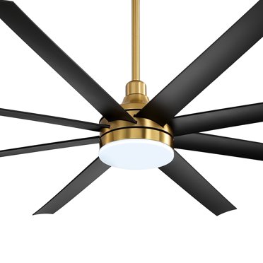 Uforic 60 Inch Large Modern Ceiling Fan with Light and Remote,App ...