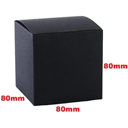 Black Gift Boxes, 80x80x80mm Small Mini Empty Gift Boxes with Lids for ...