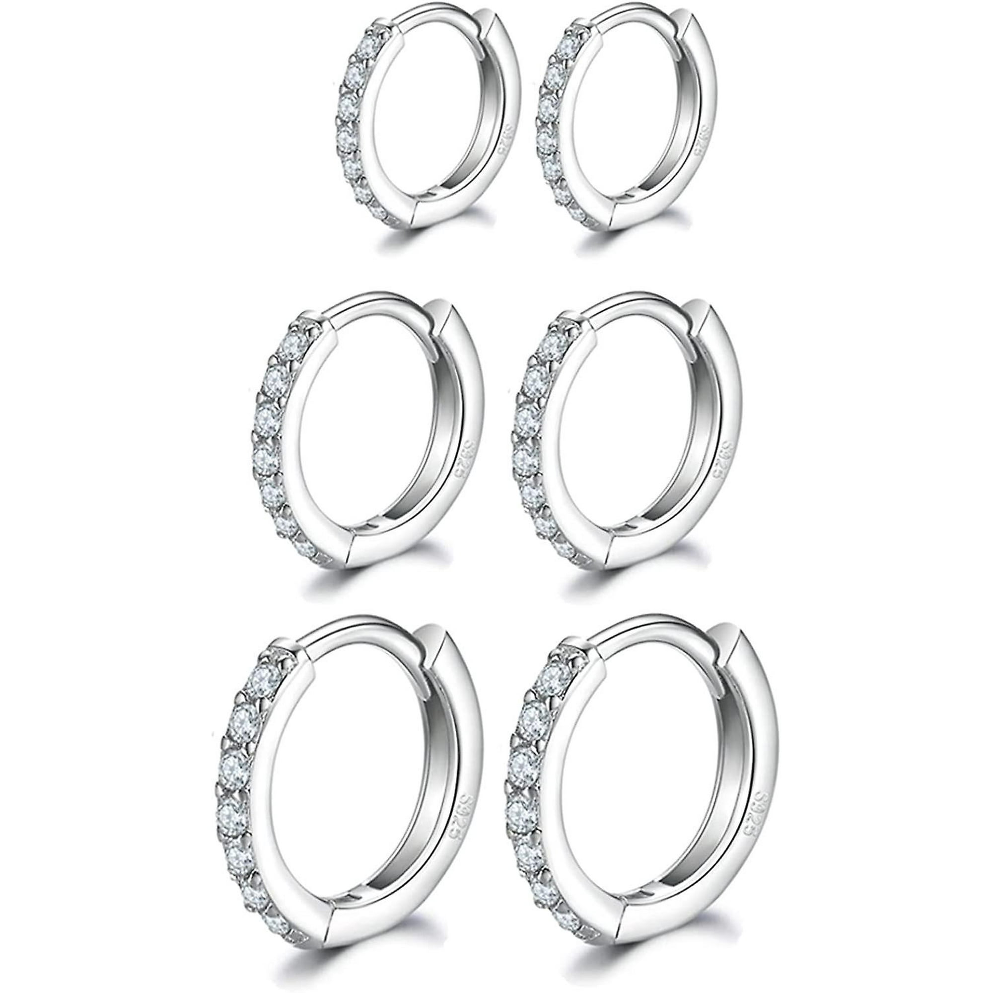 Click here for Bomveson Silver Hoops Earrings For Women  925 Ster... prices