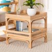 bali & pari Bowie Rattan BOHO End Table, Natural Brown - Walmart.com