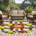 3D Balls Sports Round Rug 6ft Washable Circle Kitchen Rugs Non Slip ...