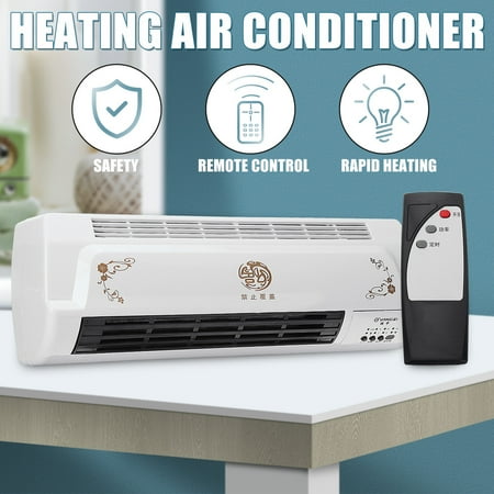 Heating Air Conditioner Bathroom Wall Mounted Remote Control 55W-500W ...