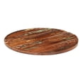 Round Wood Table Top 27.6", Solid Reclaimed Wood Replacement Tabletop ...