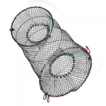 Drasry Fishing Crab Trap 2Pcs Portable Crawfish Bait Cage Foldable ...