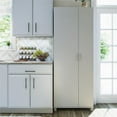 Systembuild Evolution Lory Tall Asymmetrical Storage Cabinet, Dove Gray ...