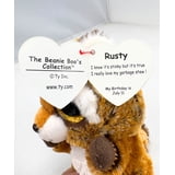 TY Beanie Boos - RUSTY the Raccoon (Glitter Eyes) (Regular Size - 6 ...