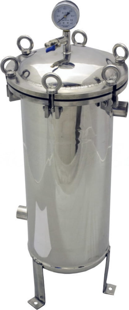 Stainless Steel Filter Bag Housing Size#1 7"x16" Bags Viton Gasket ...