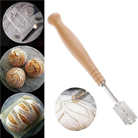 ruzhgo Bread Lame Bread Knife Bread Wooden Handle Bread Baker Cutter ...