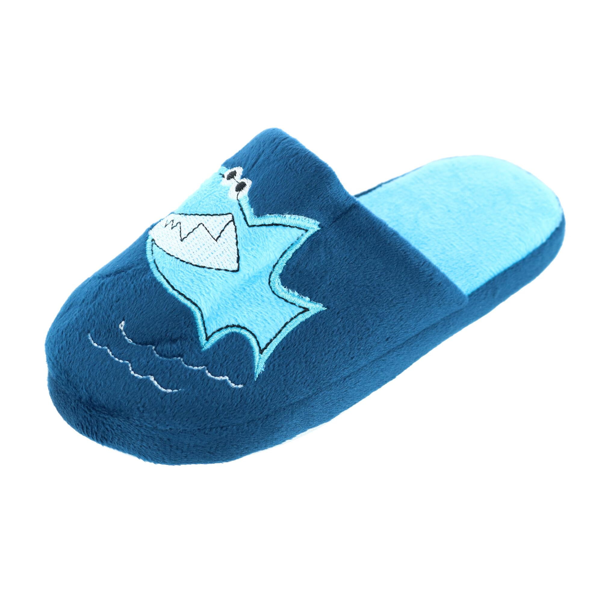 Click here for Ctm Boys Slide House Slippers With Shark Detail prices