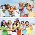4 Pcs Multicolor Hawaiian Leis for Graduation Party, Dance Party, Photo ...