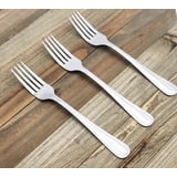 Mainstays Fleetline Stainless Steel Dinner Fork 3 Piece Set Silver ...