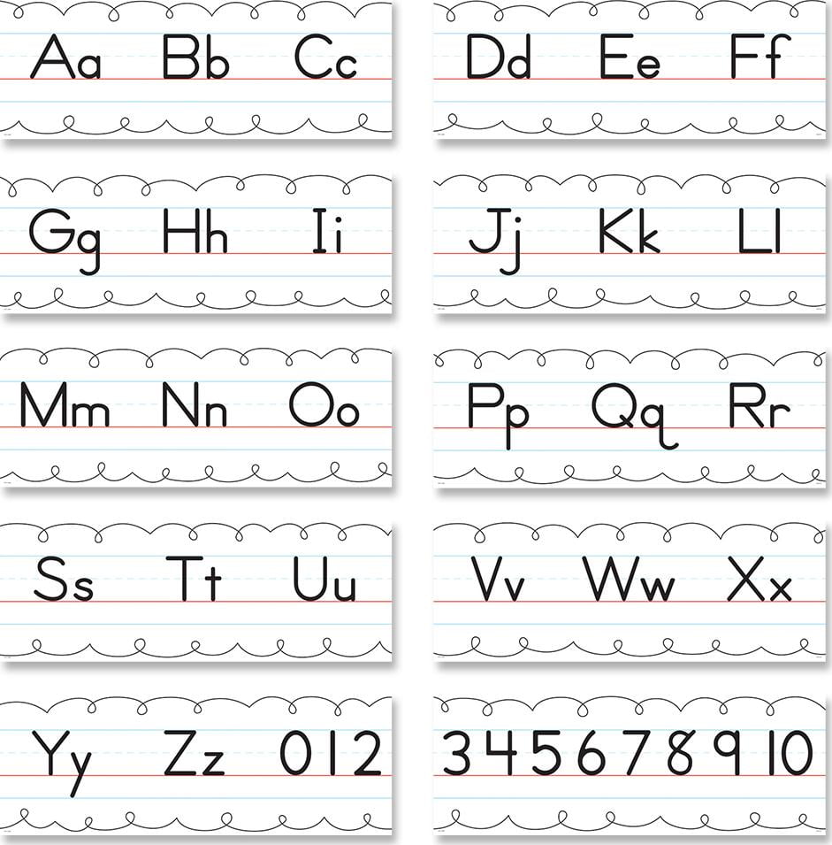 ALPHABET LINE–TRADITIONAL MANUS - Walmart.com