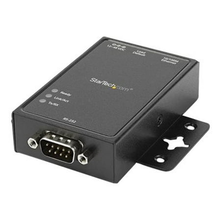 StarTech.com 1 Port RS232 to Ethernet IP Converter / Device Server - Aluminum - Serial over IP ...