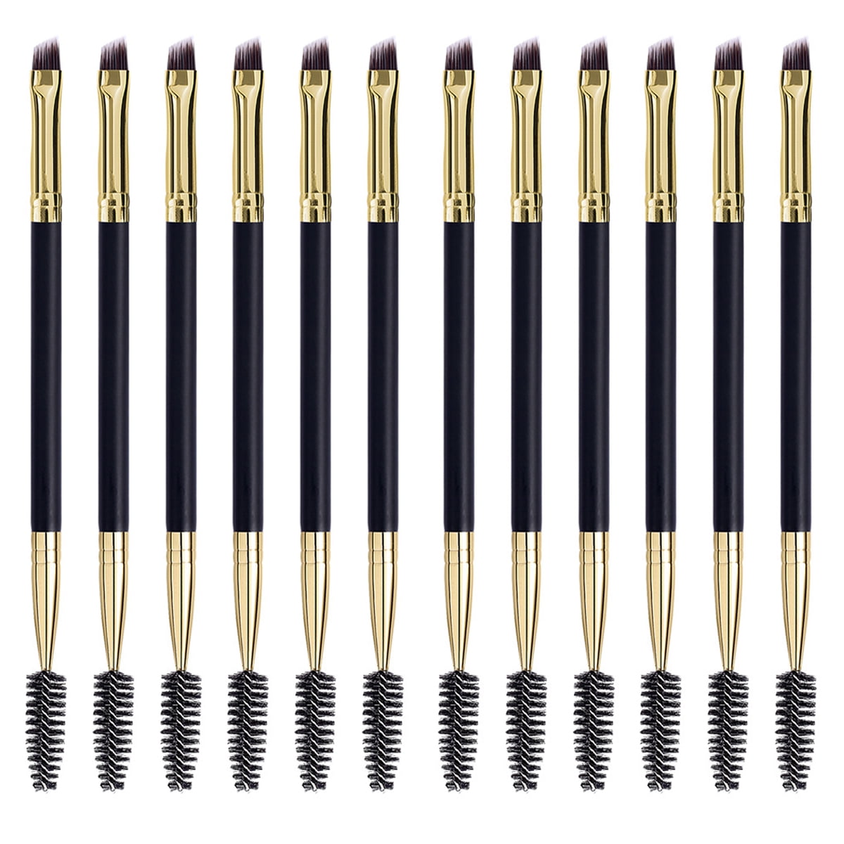 12 Piezas Cepillo para Cejas Cepillo para Cejas en Ángulo y Cepillo ...