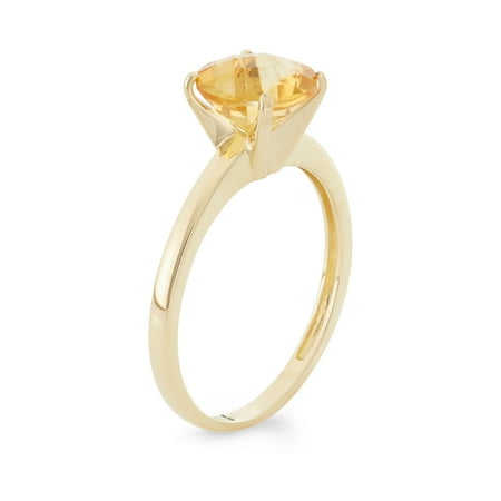 Jordan Blue NYC - 10k gold round gemstone ring - Walmart.com - Walmart.com