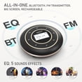 HOTT Portable CD Player with Bluetooth & FM Transmitter – Rechargeable ...